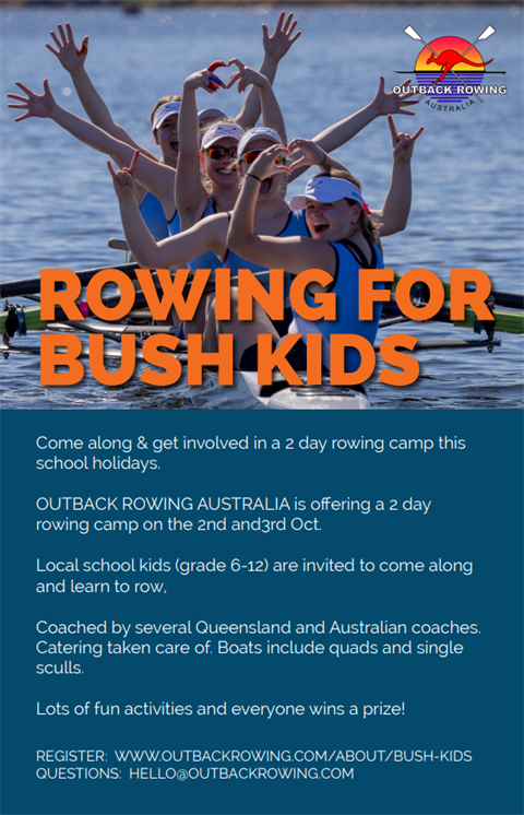 Rowing for Bush Kids | Longreach Regional Council